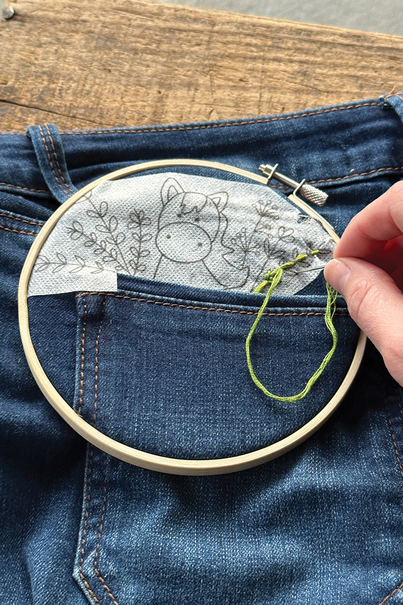 DIY Jeans Hand Embroidering - Young Rider Magazine